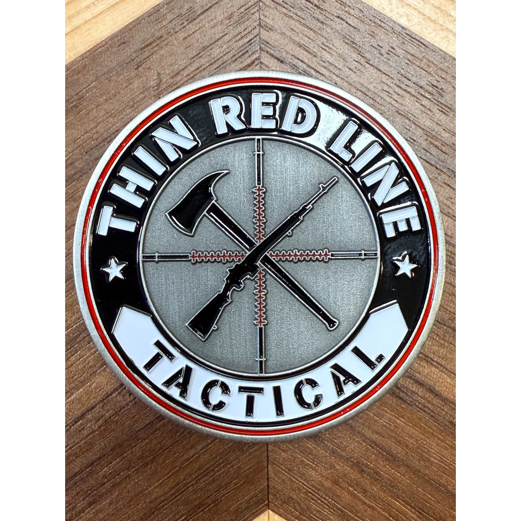THIN RED LINE TACTICAL CHALLENGE COIN - Thin Red Line Tactical